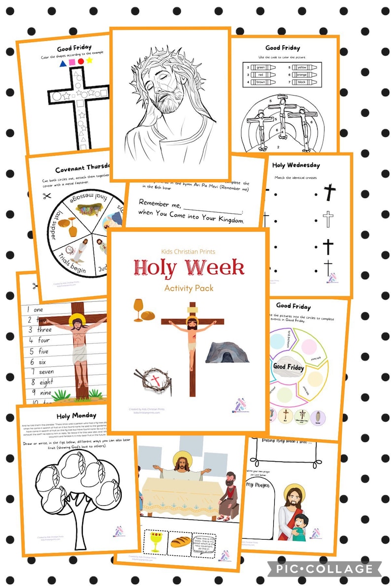 Holy Week Easter Coptic Orthodox Christian Lent (33 Pages) Printable ...