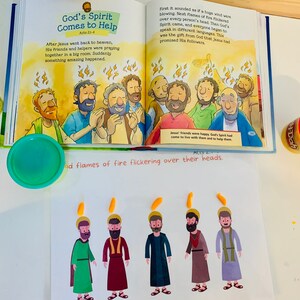 Printable Bible 8 Playdough Mats Christian Kids Sunday School Playdoh ...