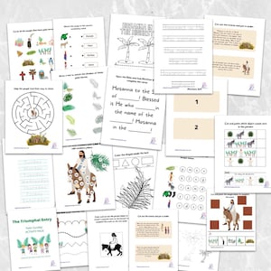 Palm Sunday Easter Holy Week Coptic Orthodox Christian Lent Printable ...