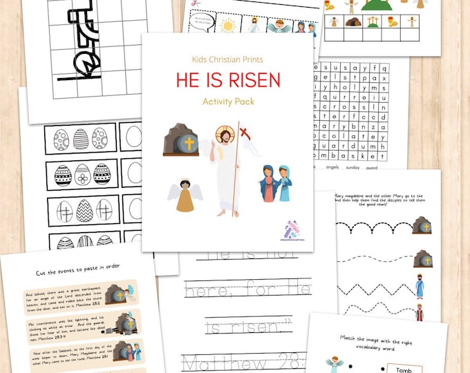 Printable Bible 8 Playdough Mats Christian Kids Sunday School Playdoh ...