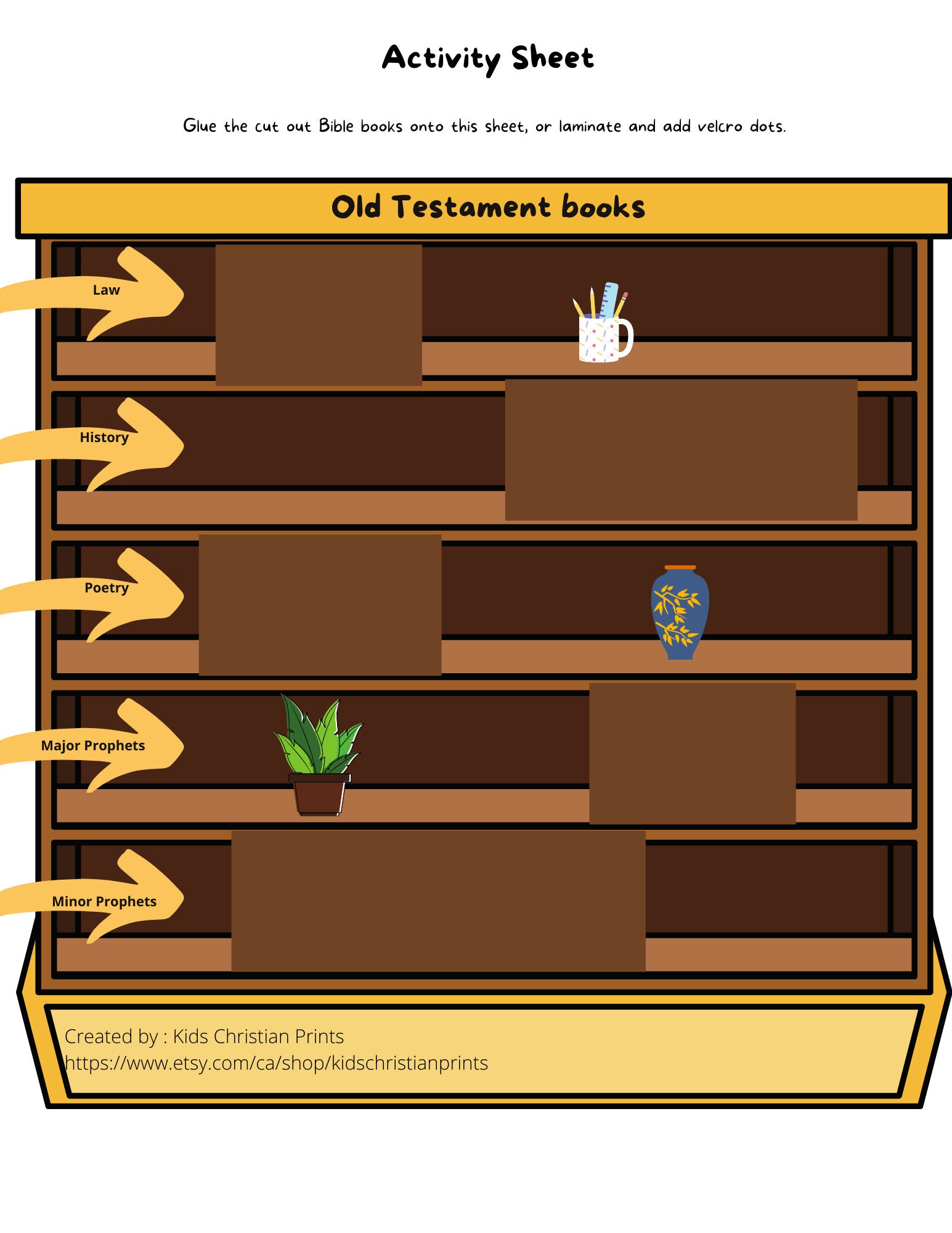 Old Testament Activity Sheets