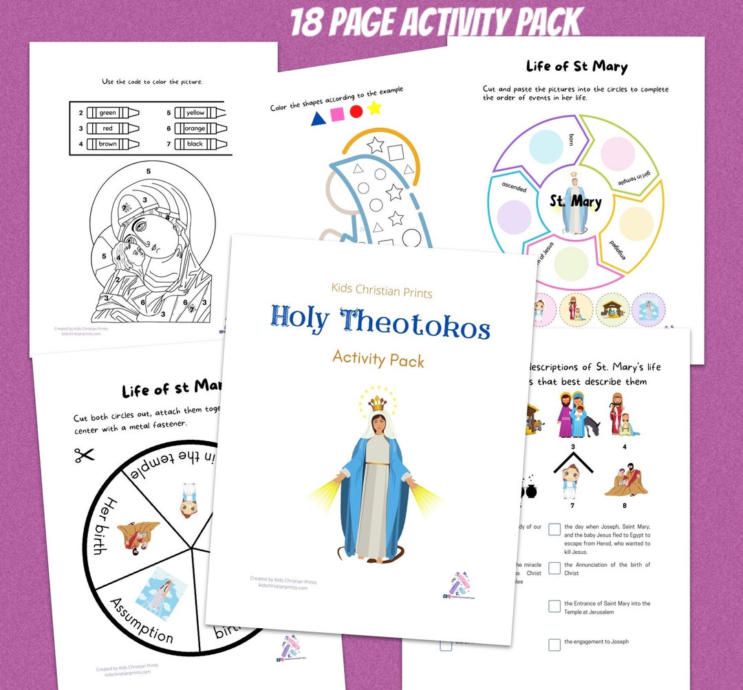 Saint Mary Holy Theotokos Coptic Orthodox Fast August Feast 18 Page ...