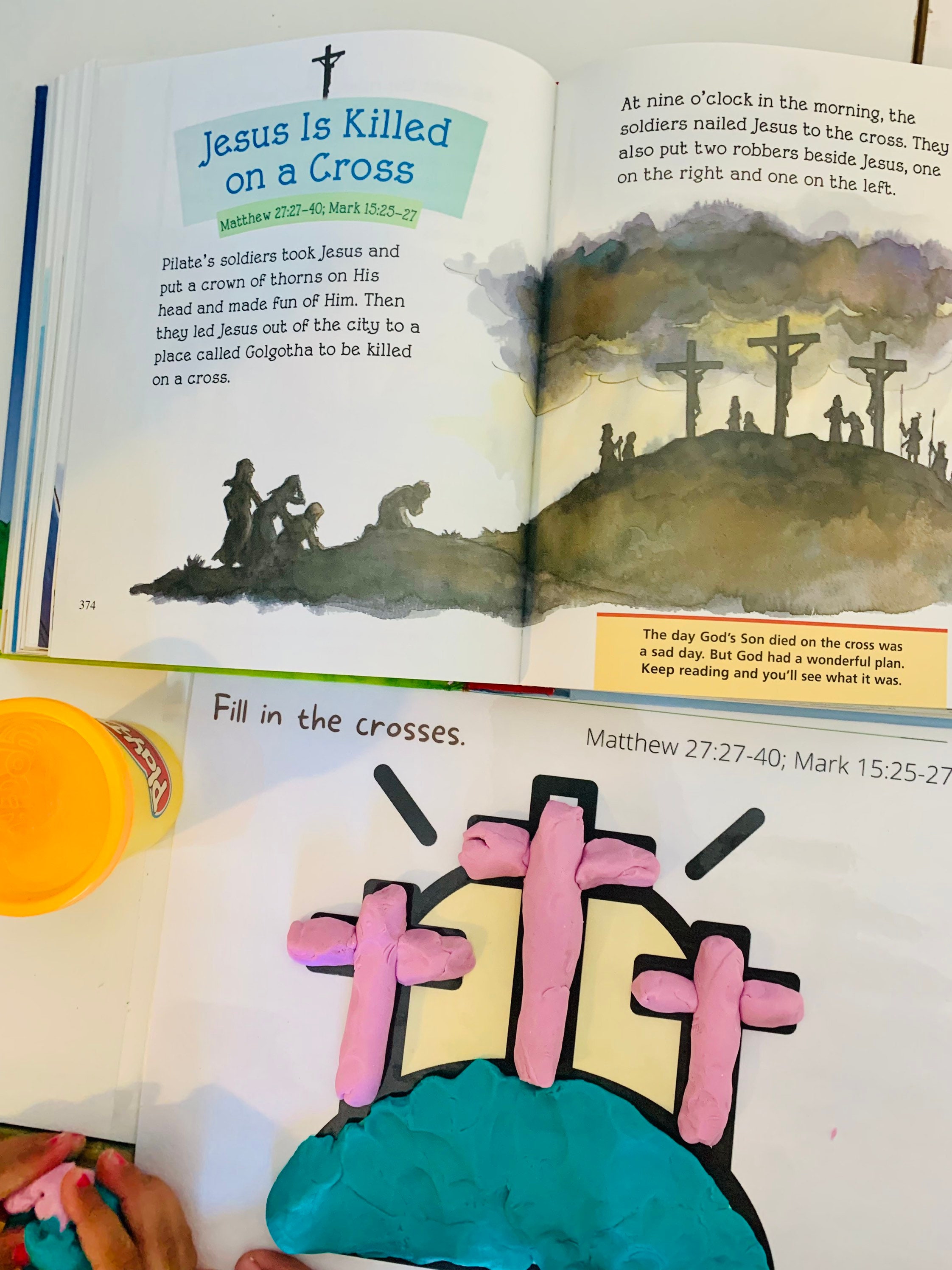 Printable Bible 8 Playdough Mats Christian Kids Sunday School Playdoh ...