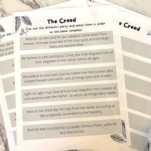 Creed Activity Pack Christian Coptic Orthodox Kids Download Printable ...