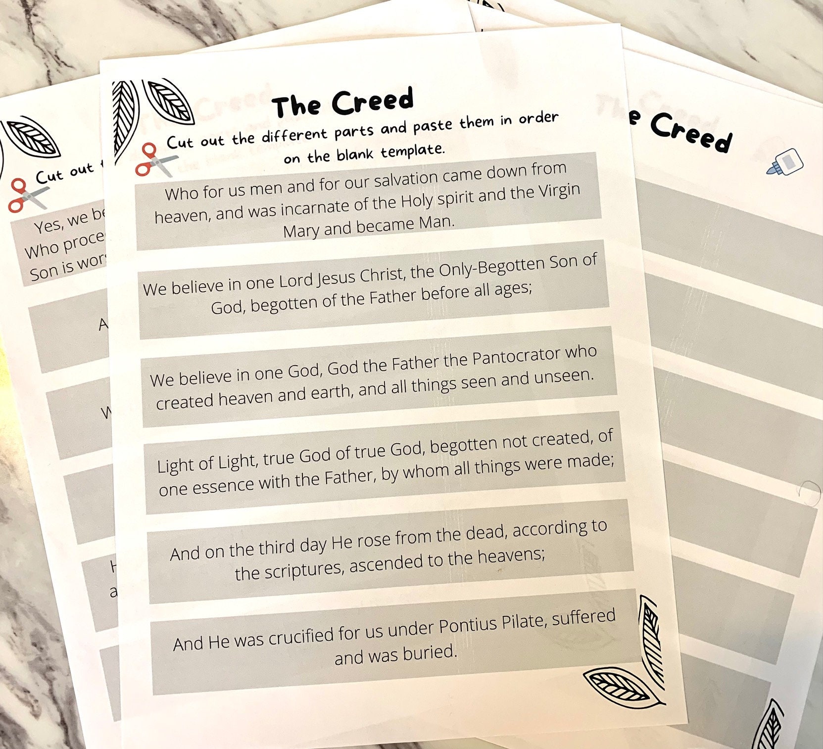 Creed Activity Pack Christian Coptic Orthodox Kids Download Printable ...