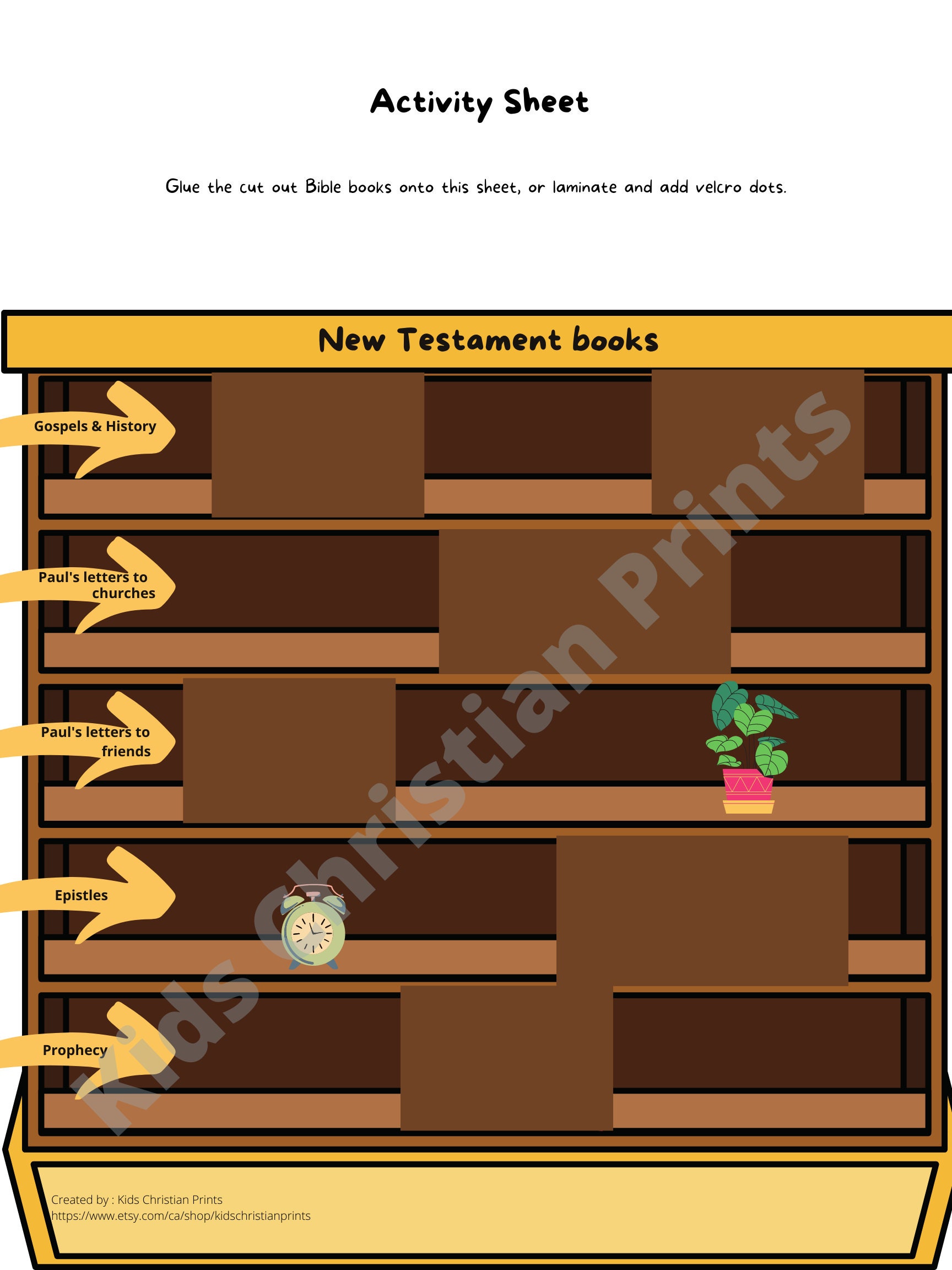 Books of the Bible Printable New Testament Christian Activity - Etsy