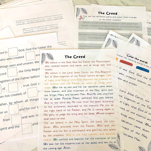 Orthodox Kids Activity Pack - Etsy