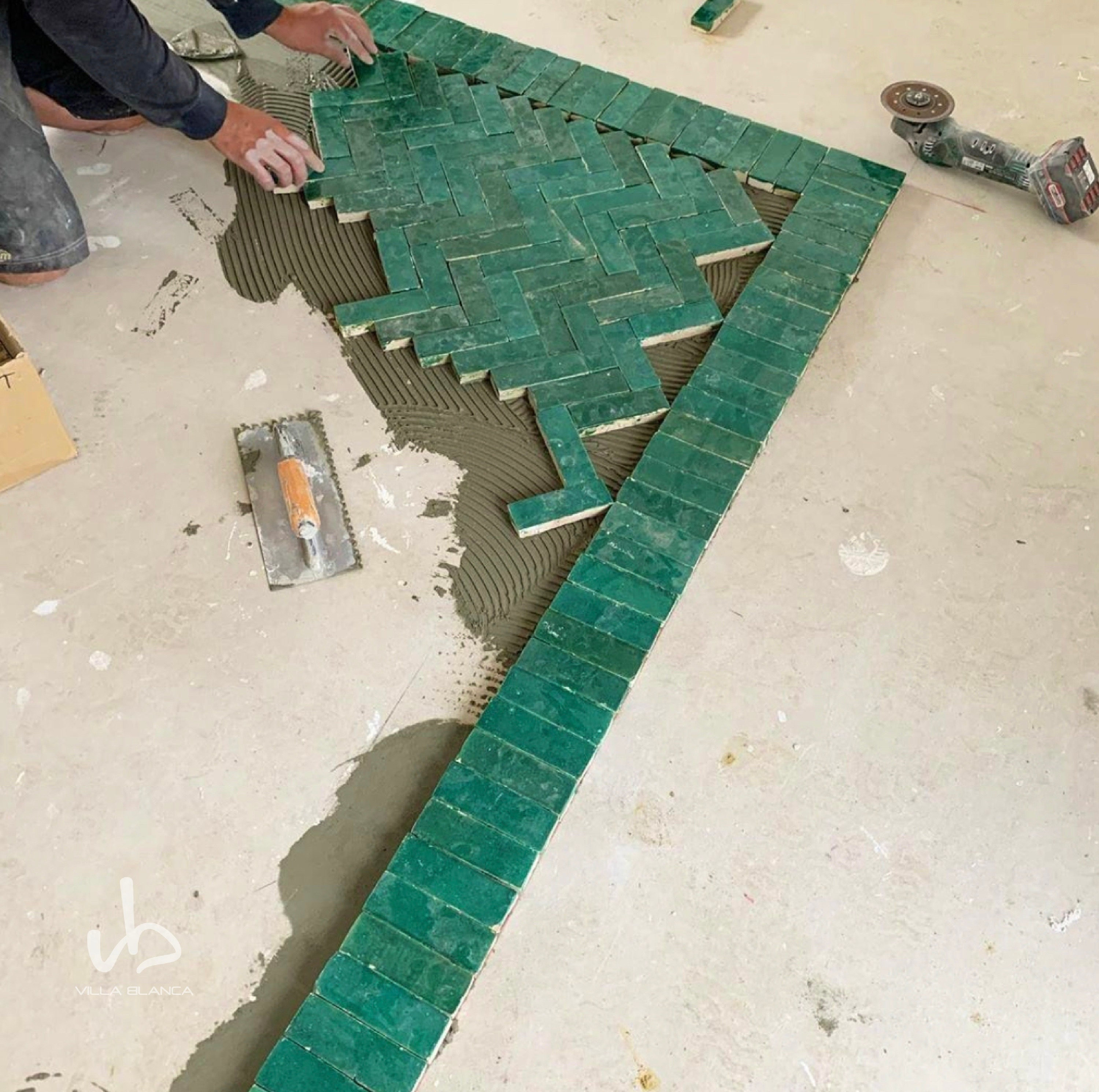 2 X 6 Jad Green Glazed Moroccan Bejmat Tile Terracotta Tile - Etsy ...