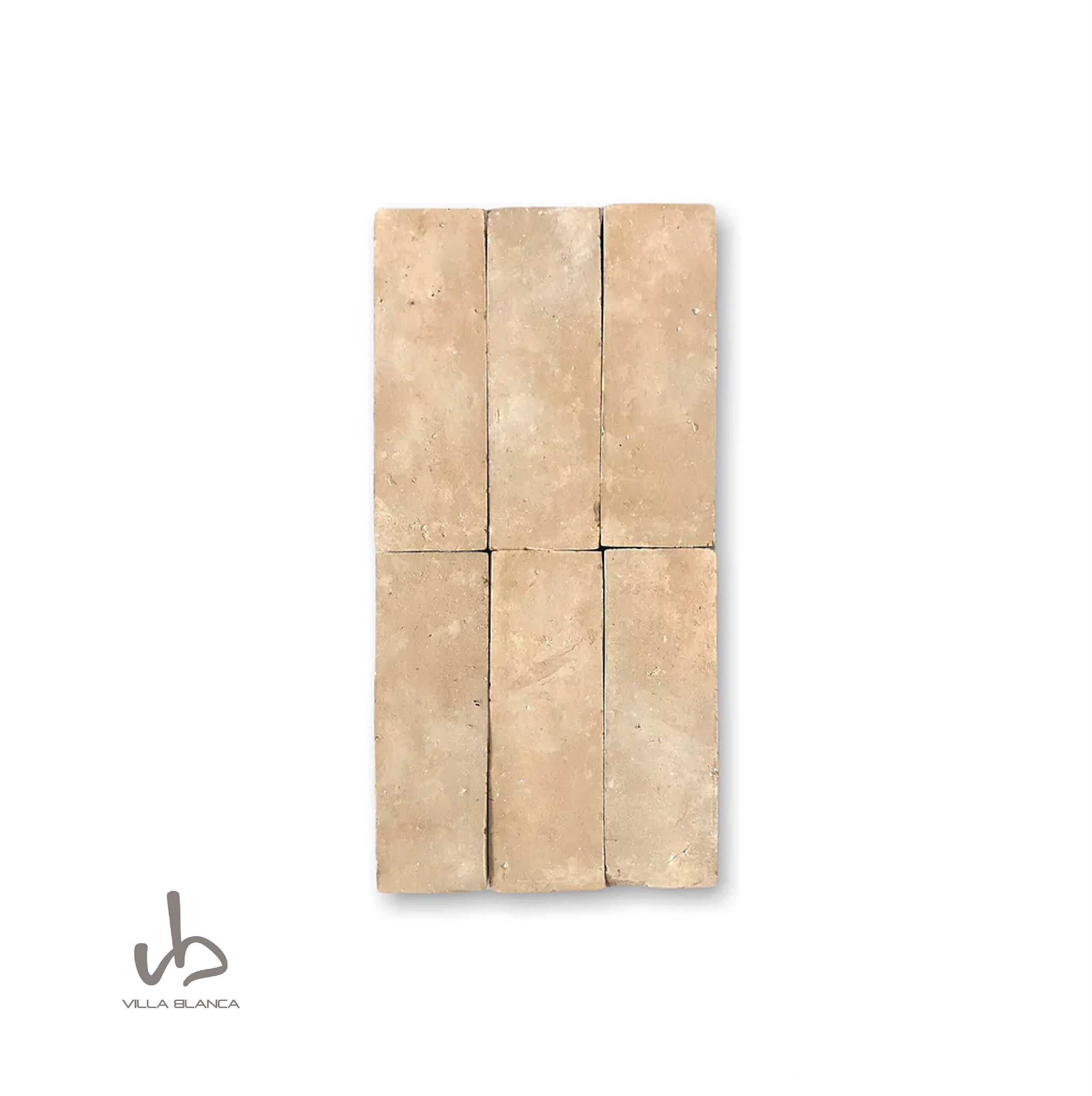 2 X 6 Natural Unglazed Moroccan Bejmat Tile, Backsplash Tile ...