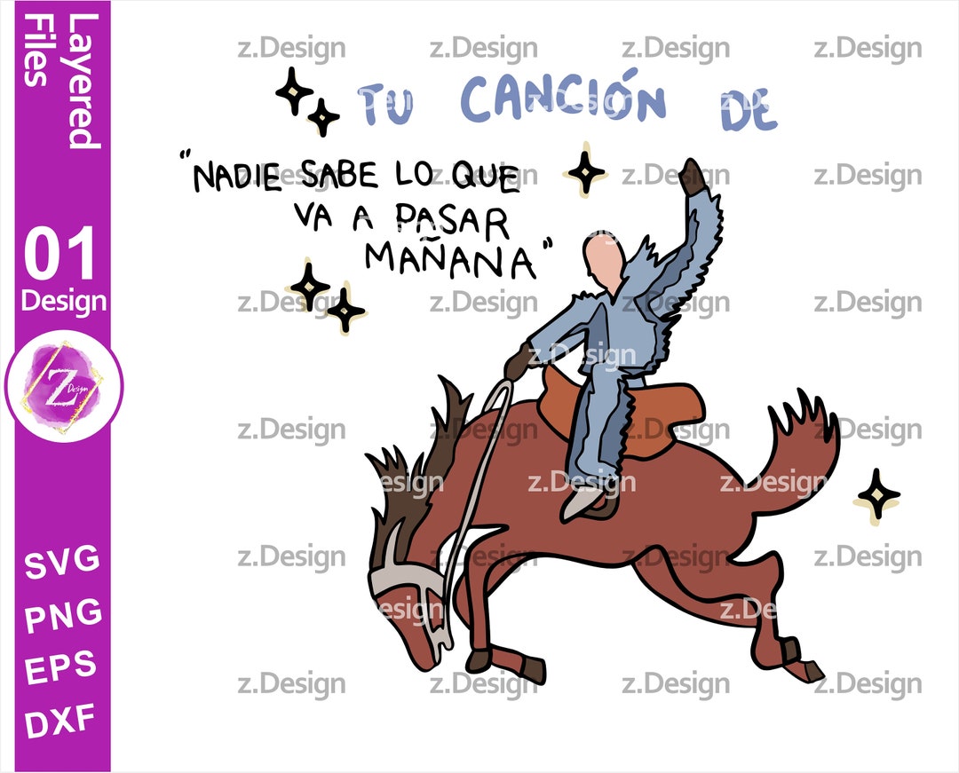 Bad Bunny New Album Cover Nadie Sabe Lo Que Va a Pasar Mañana, SVG, PNG ...