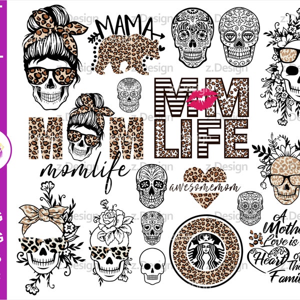 Mom Skeleton Svg - Etsy