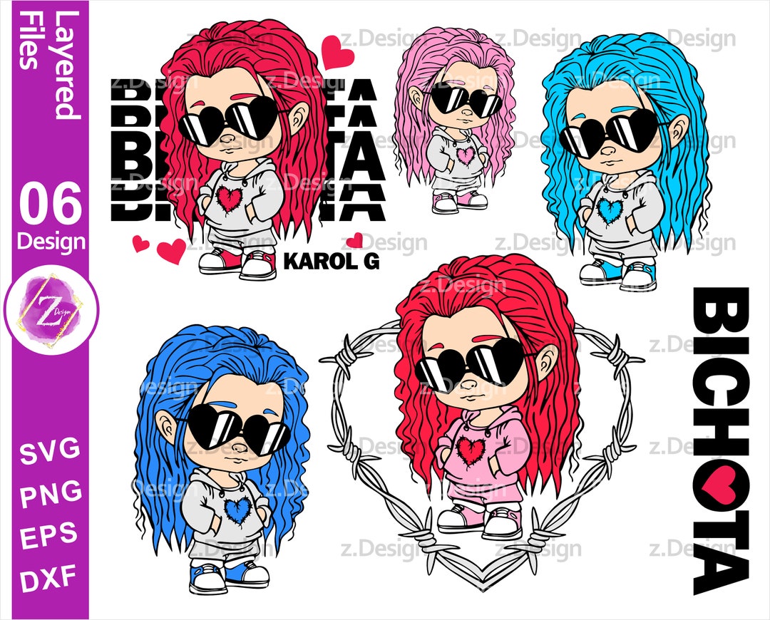 Baby Karol Red Hair G Png, La Bichota, Karol G PNG Cricut, Digital ...