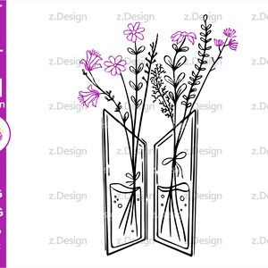 Flor svg png dxf eps Cricut Archivo de corte de silueta - Etsy México