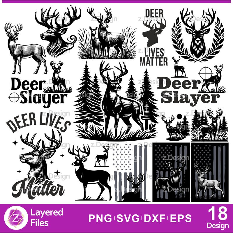 Whitetail Deer Svg - Etsy