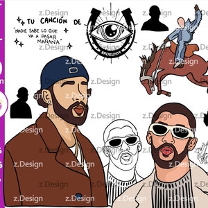 Bad Bunny New Album Cover Nadie Sabe Lo Que Va a Pasar Mañana, SVG, PNG ...