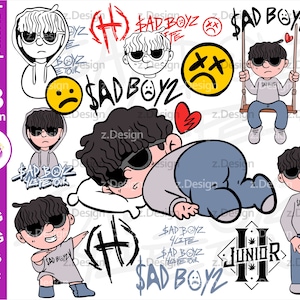 Junior H SVG PNG Bundle Sad Boyz Tour SVG, Digital Download for Mexican ...