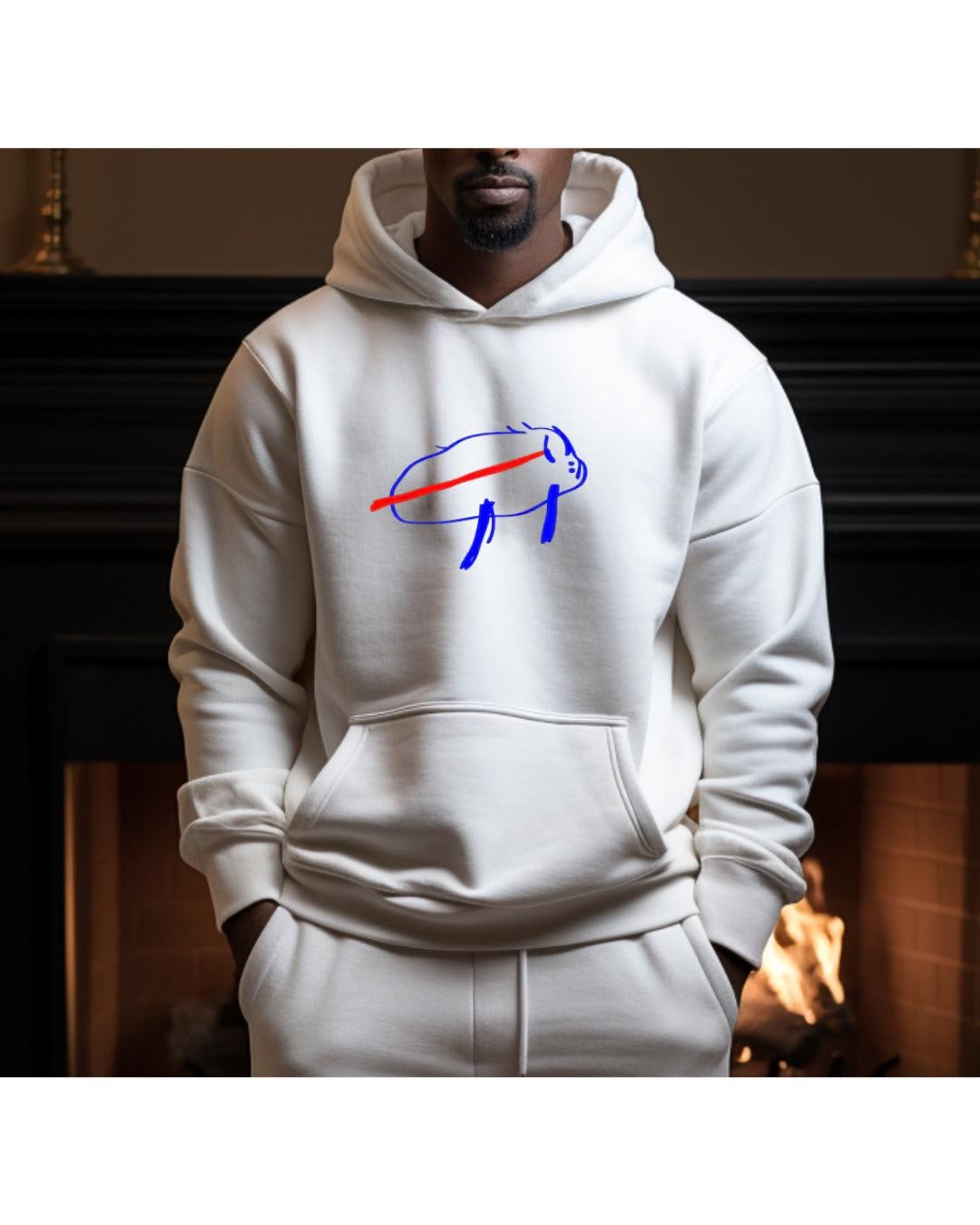 Josh Allen Bills Potato Drawing Hoodie - Etsy