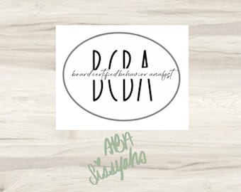 Board Certified Behavior Analyst Svg - Etsy