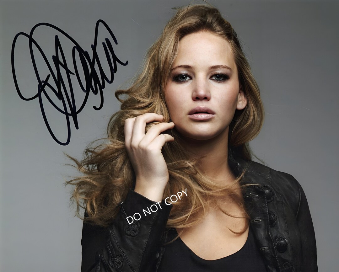 Jennifer Lawrence 8 X10 20x25 Cm Autographed Signed Photo - Etsy