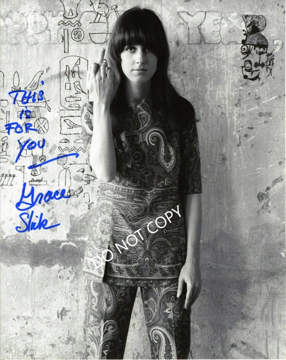 GRACE SLICK Starship 8 X10 20x25 Cm Autographed Hand | Etsy