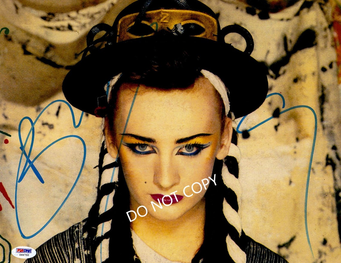 Boy George 8 X10 20x25 Cm Autographed Hand Signed - Etsy