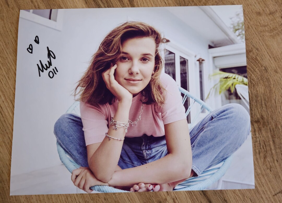 Millie Bobby Brown 8 X10 20x25 Cm Autographed Hand Signed Photo - Etsy