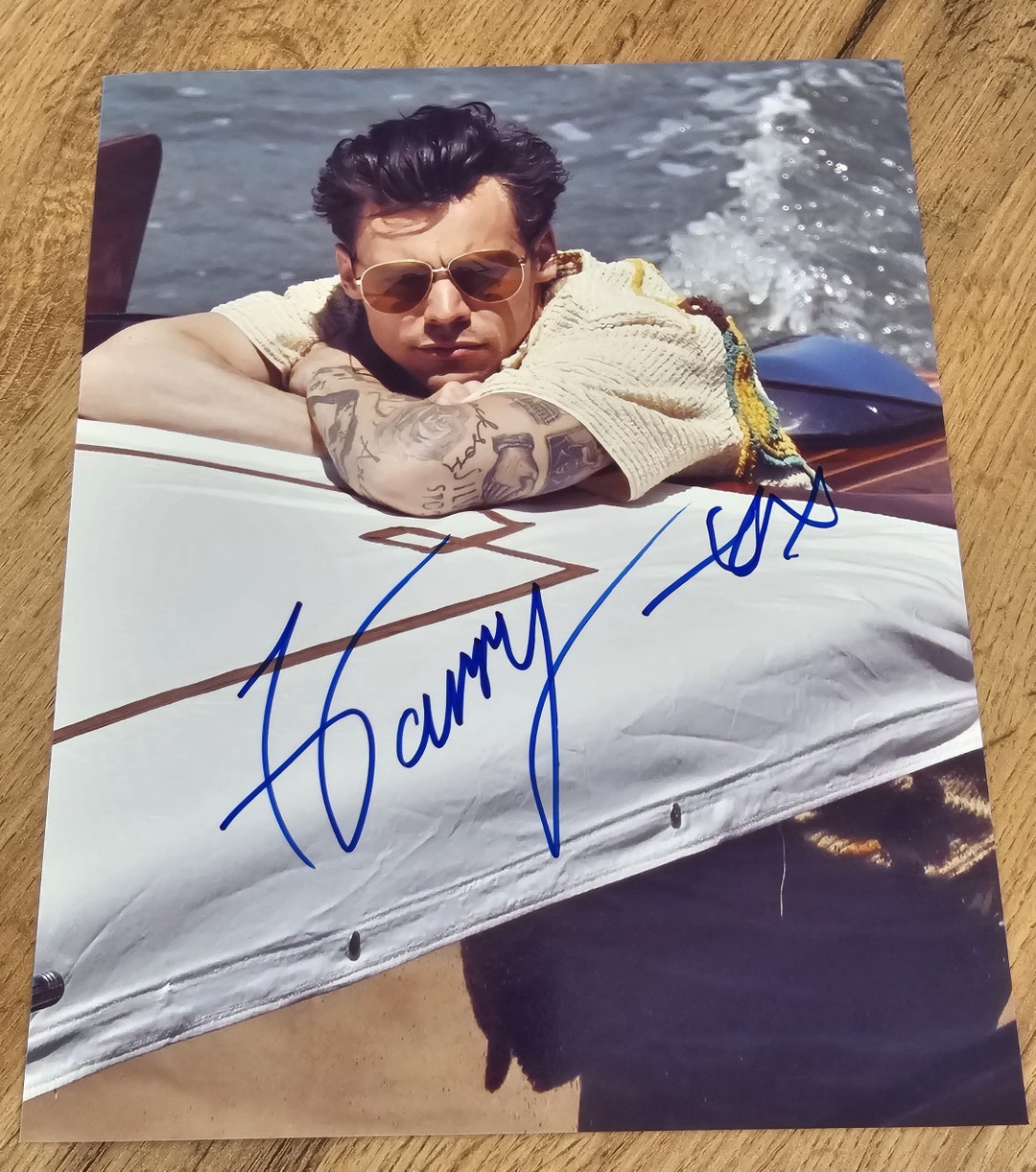 Harry Styles 8 X10 20x25 Cm Autographed Hand Signed - Etsy
