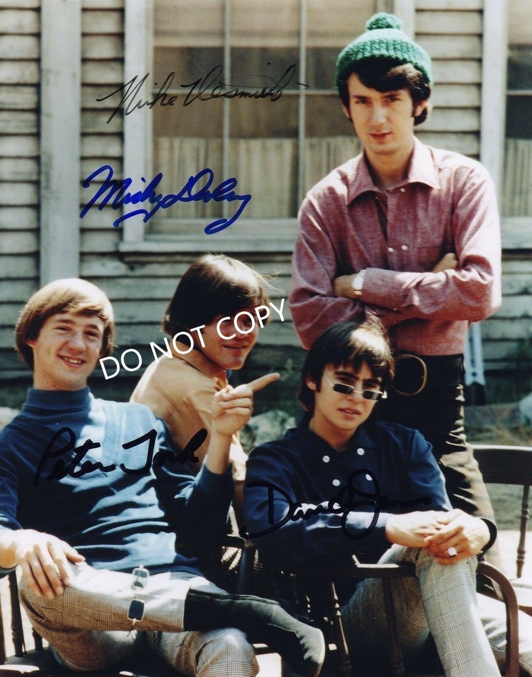 THE MONKEES 8 X10 20x25 Cm Autographed Hand Signed - Etsy