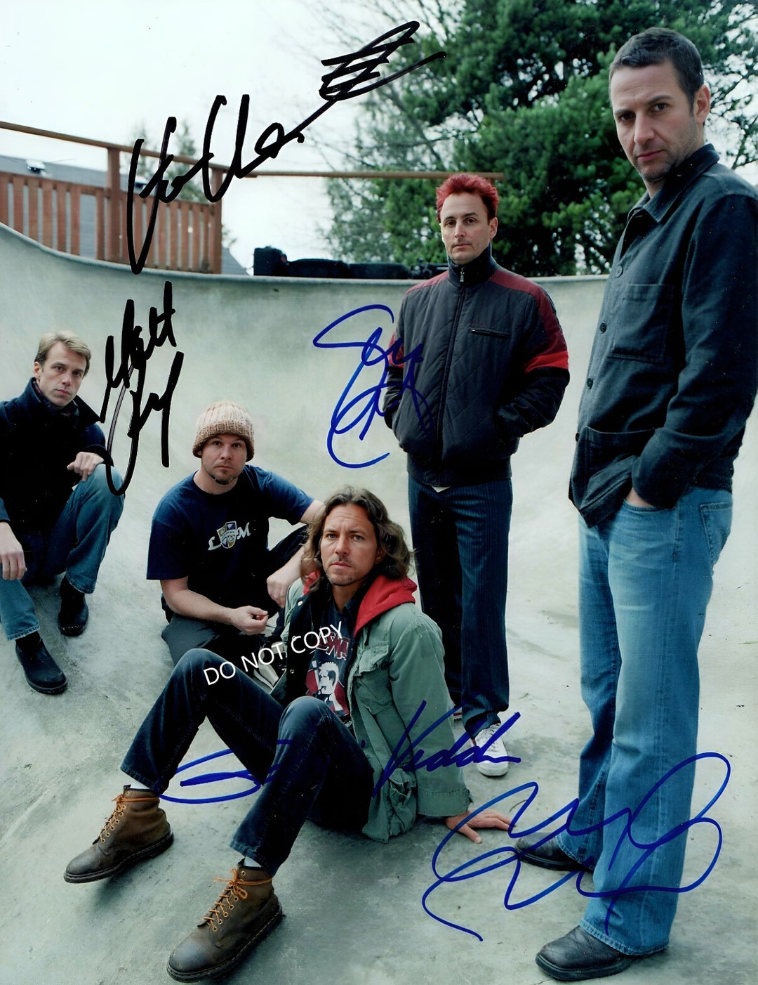 PEARL Jam BAND 8 X10 20x25 Cm Autographed Hand Signed Photo - Etsy