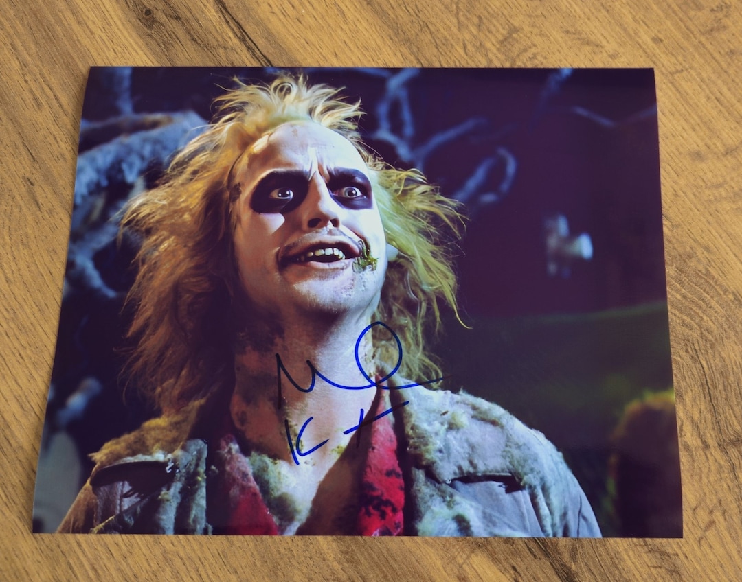 Michael Keaton Beetlejuice 8 X10 20x25 Cm Autographed Hand Signed Photo ...