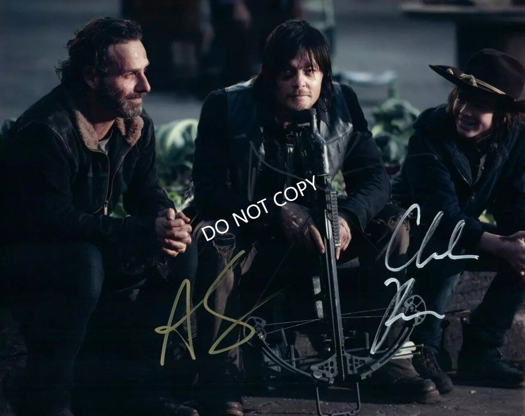 Norman Reedus Andrew Lincoln Riggs 8 X10 20x25 Cm Autographed Signed ...
