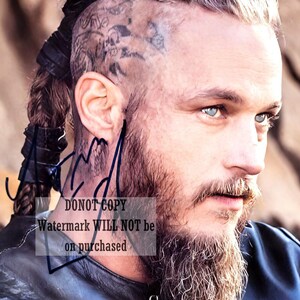 TRAVIS FIMMEL VIKINGS 8 X10 20x25 Cm Autographed Signed Photo - Etsy