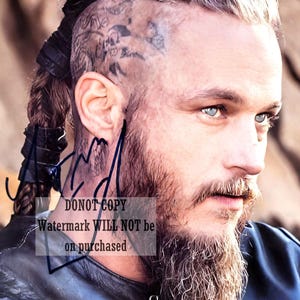 TRAVIS FIMMEL VIKINGS 8 X10 20x25 Cm Autographed Signed Photo - Etsy