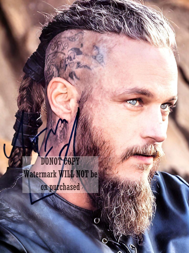 TRAVIS FIMMEL VIKINGS 8 X10 20x25 Cm Autographed Signed Photo - Etsy