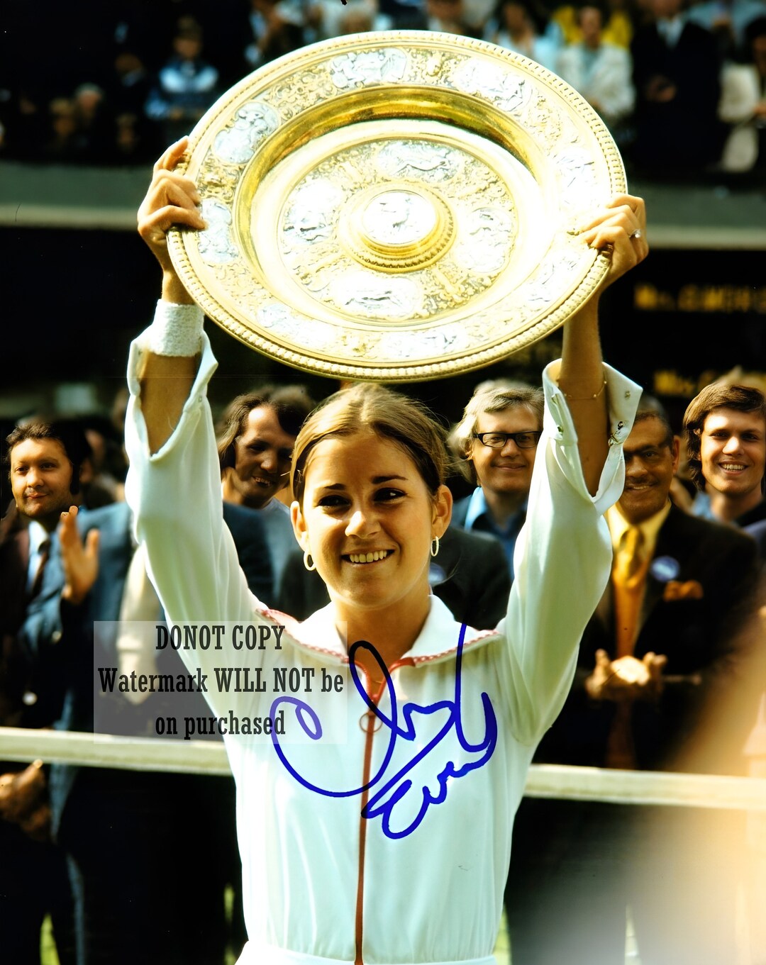 CHRIS EVERT 8 X10 20x25 Cm Autographed Signed Photo - Etsy