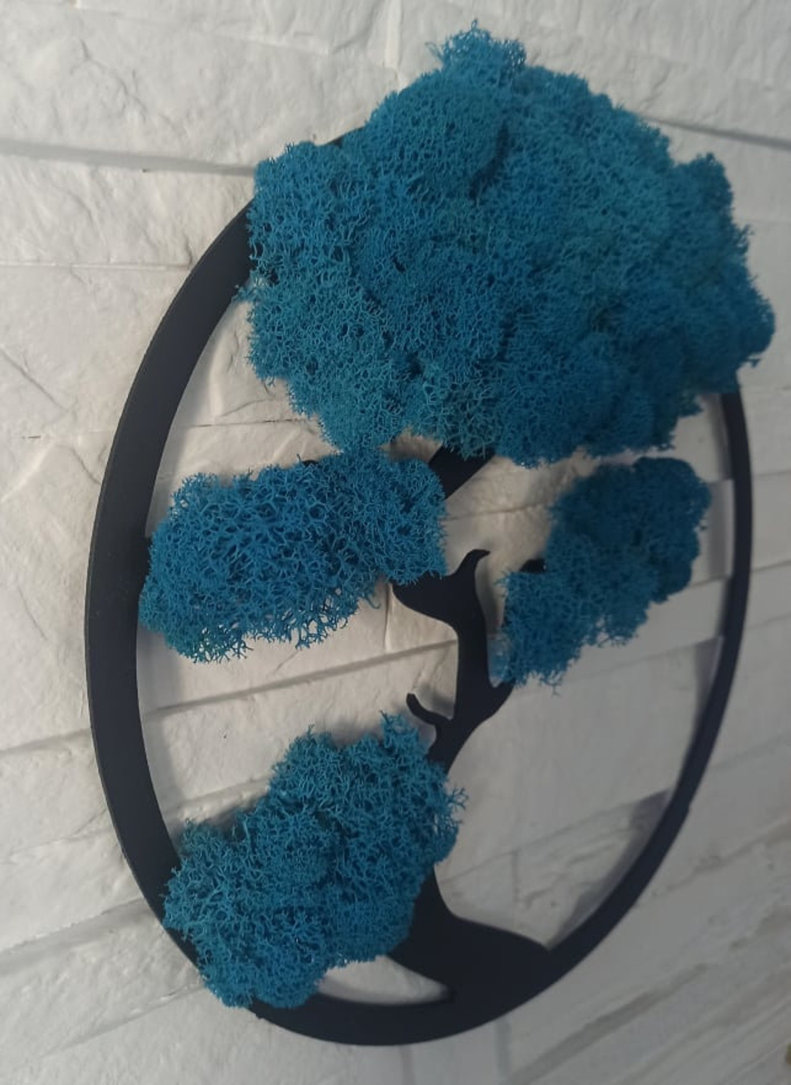 A Vivid Picture of Reindeer Moss. TREE of Moss Composition. - Etsy