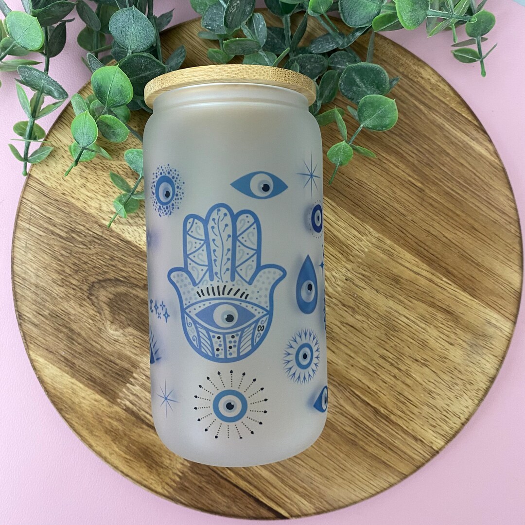 Mal De Ojo Evil Eye 16oz Glass Can - Etsy