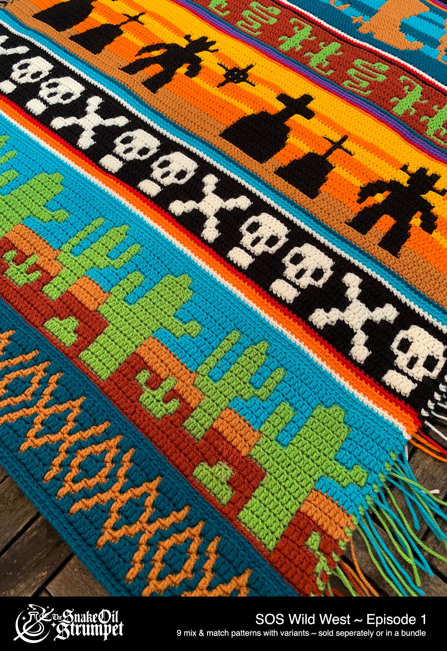 Wild West ~ Episode 1 Mosaic Crochet Pattern Collection - Etsy