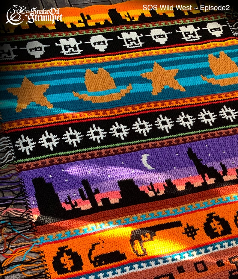 Wild West ~ Episode 2 Mosaic Crochet Pattern Collection - Etsy