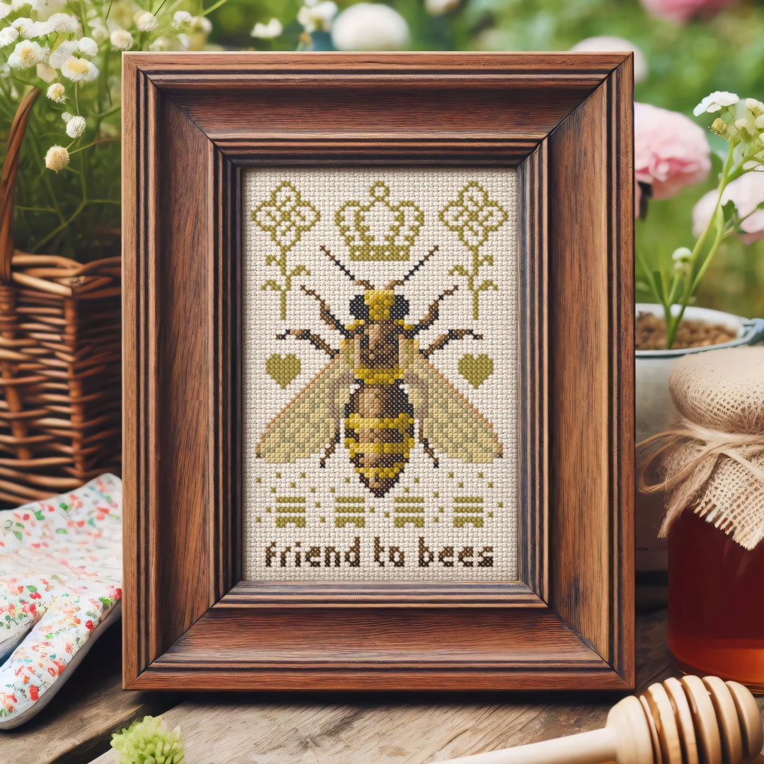 Sos Friend to Bees - Cross Stitch Pattern - Etsy