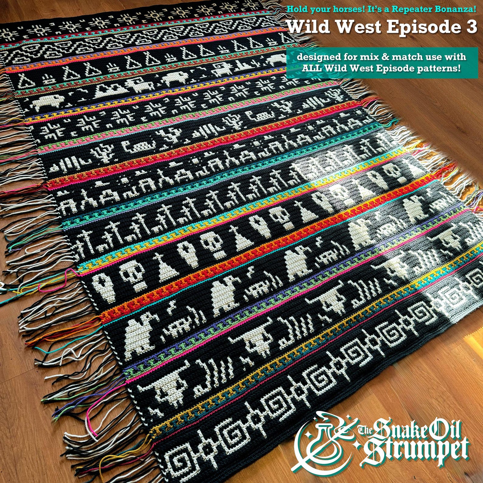 Wild West ~ Episode 3 Mosaic Crochet Pattern Collection - Etsy
