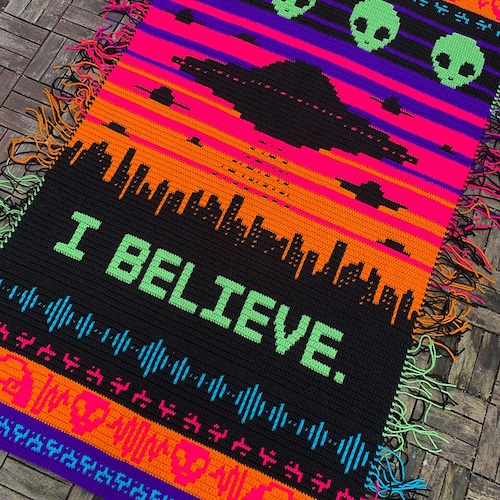 Alien Mosaic Crochet Pattern PDF - Etsy