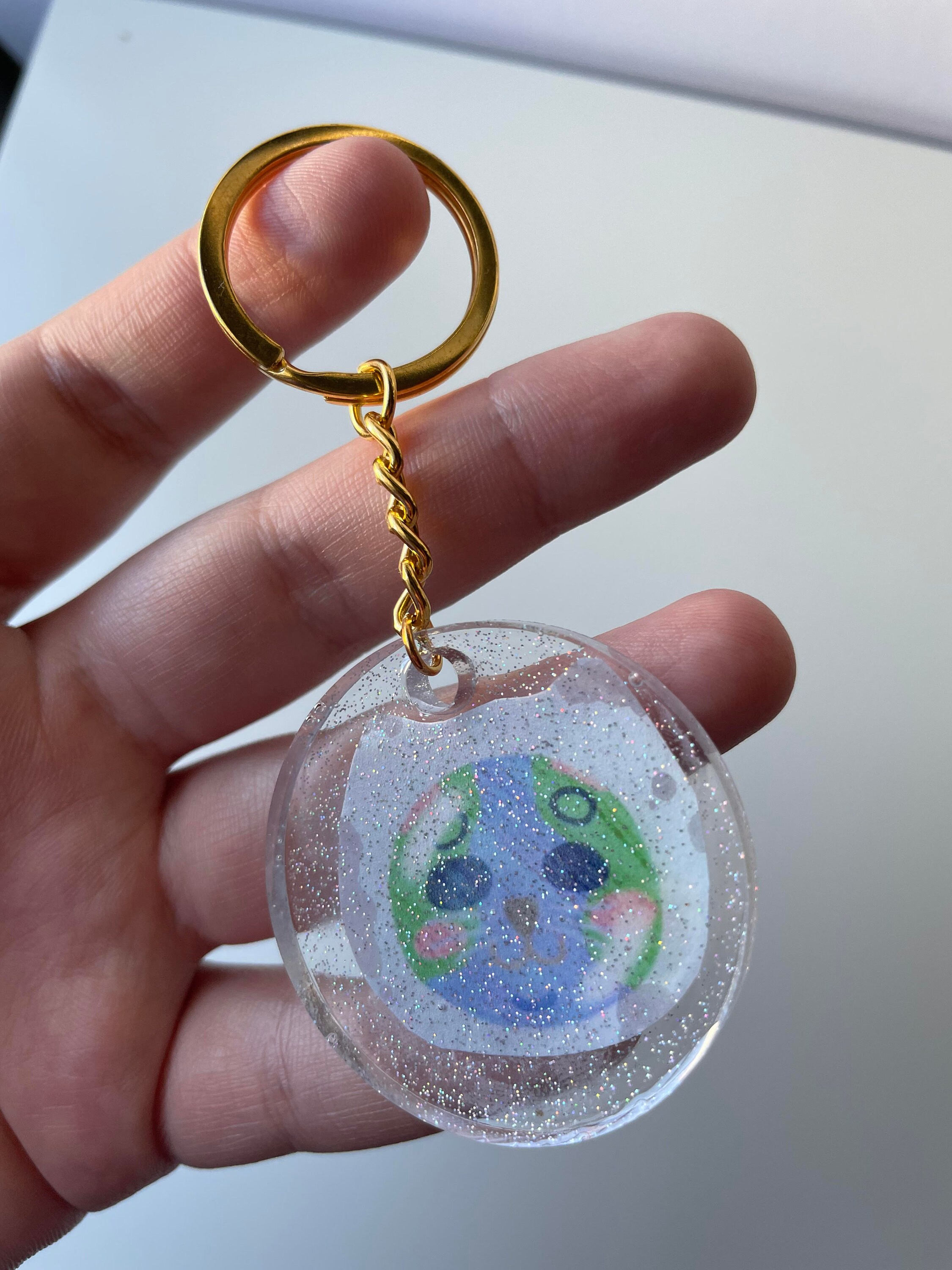 Earth Kitty Sparkly Keychain (old Logo) - Etsy