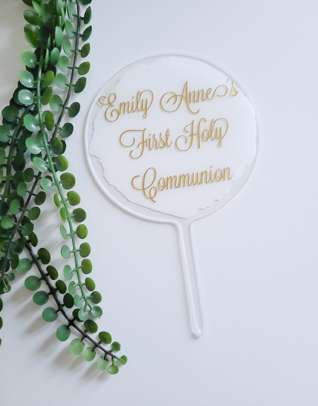Personalised First Holy Communion Cake Topper // Name // Date ...