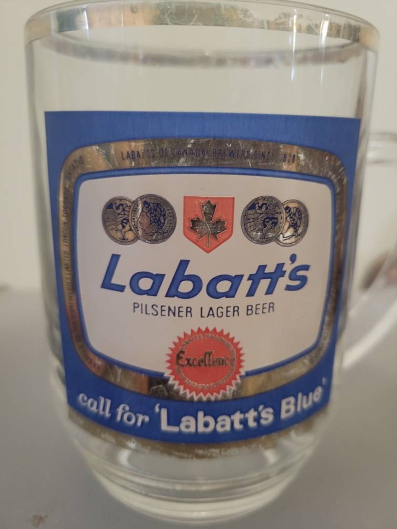 Drink & Barware Pair of 2 Vintage 1990s Labatt Genuine Draft Canadian ...