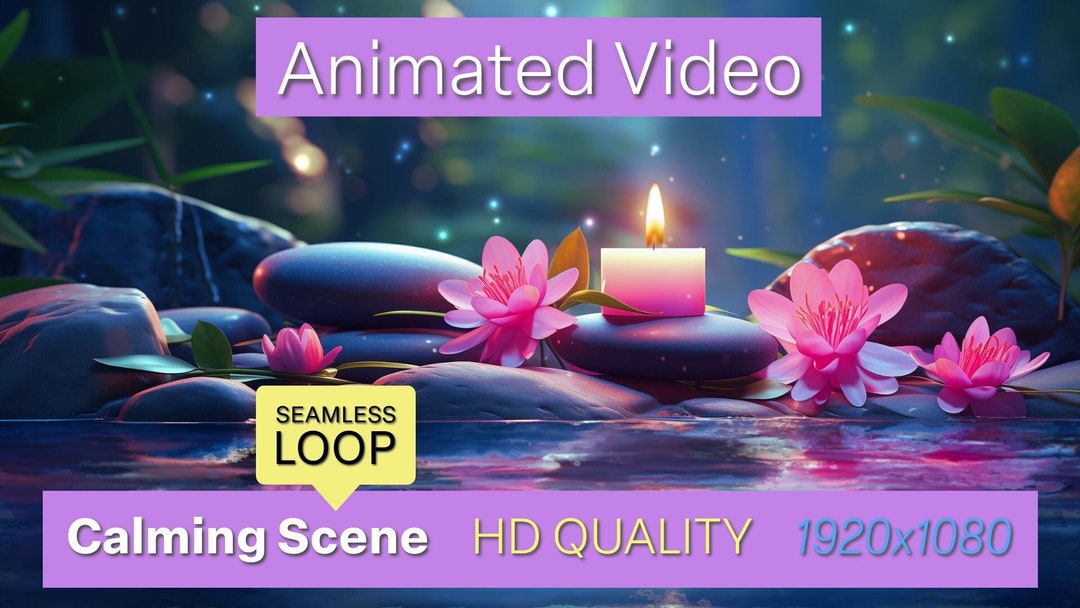 Calming LOOPING Background Animated Video Animated Background Stream ...