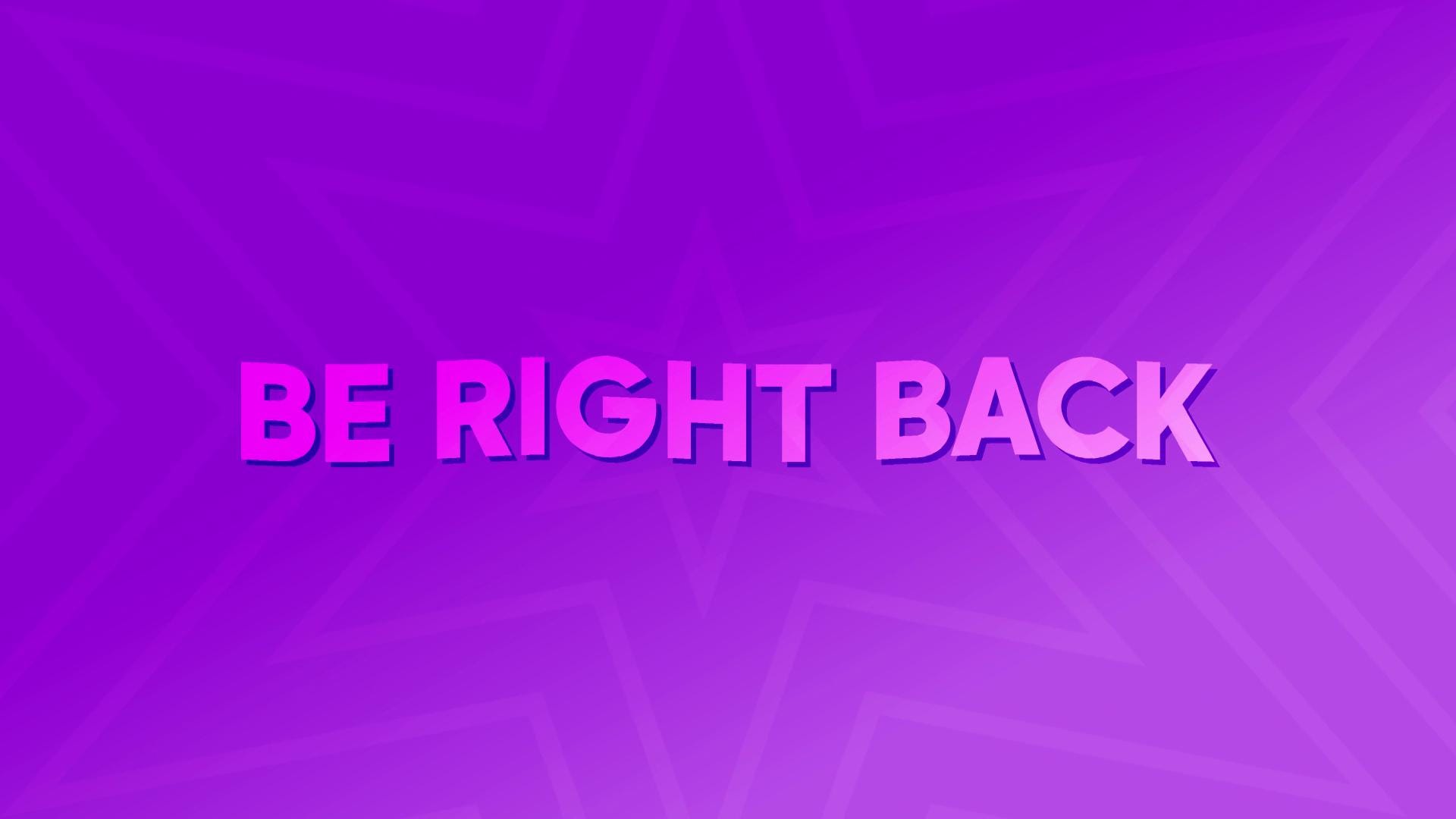 Loopable Animated Live Stream Background Scenes Starting Soon, Be Right ...