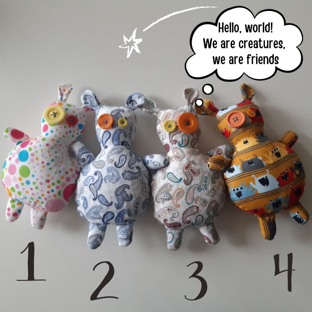 Soft Toy Creatures With Cherry Stone Filler for Kids and Adults ...