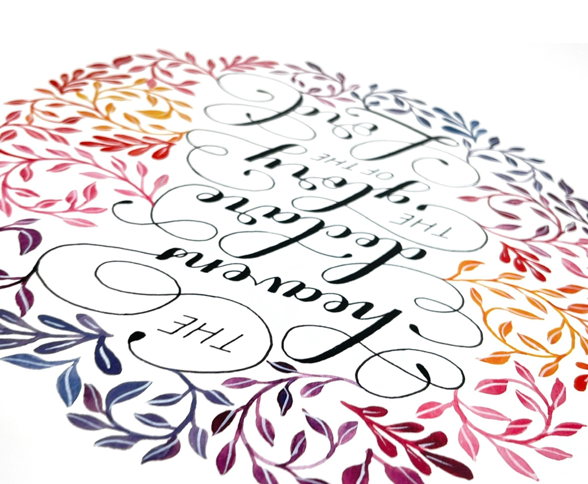 Bible Verse Calligraphy//declare the Glory of God, Psalm 19:1, 12x12 ...