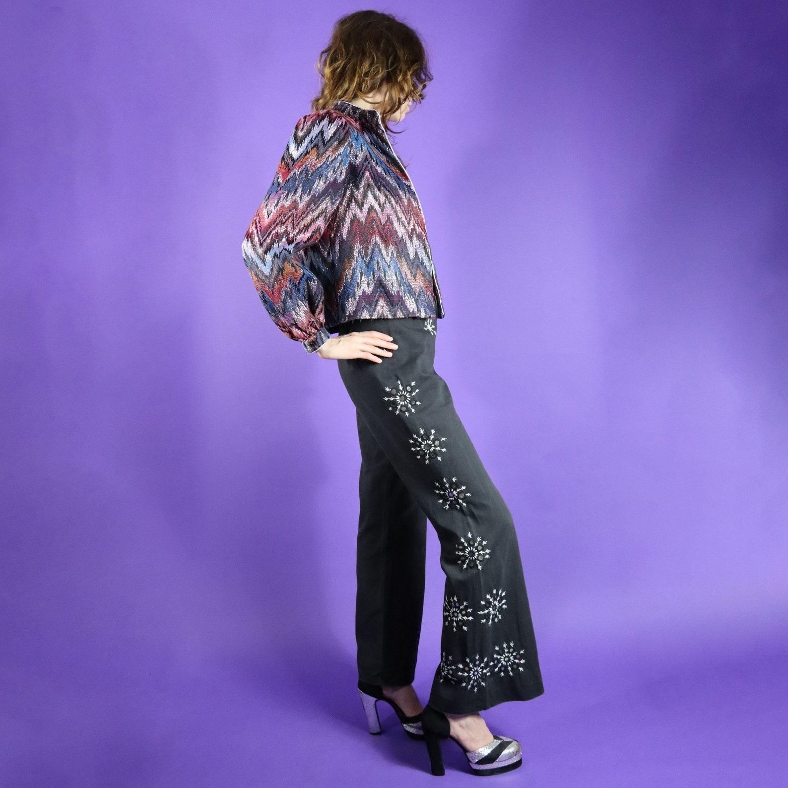 Vintage 1970s Glam Rock Lurex Thread by Malbe - Etsy